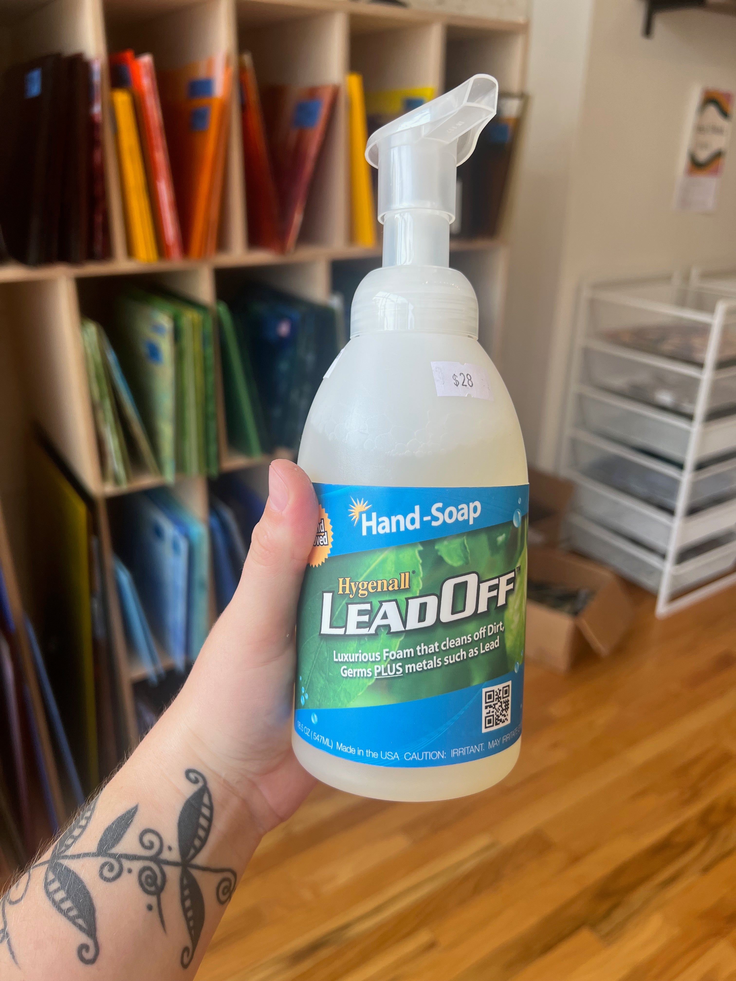Lead Off Hand Soap – Flan's Glass